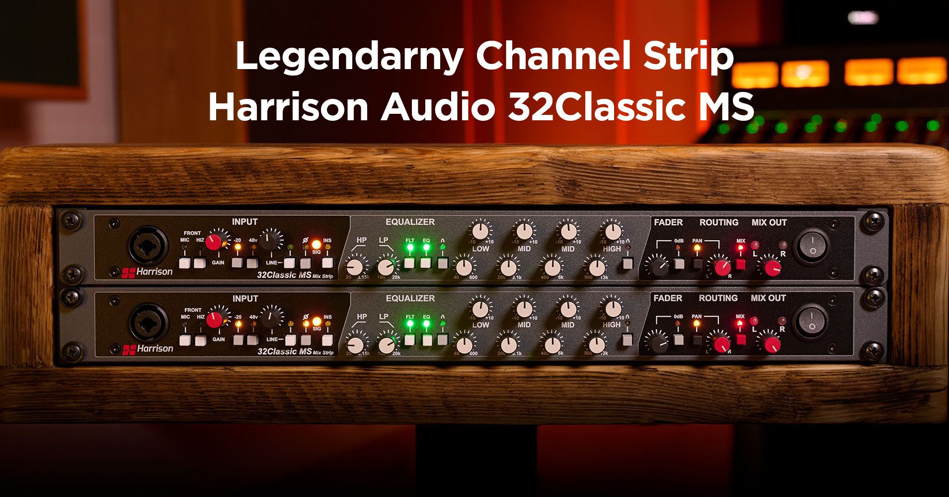 Harrison Audio 32Classic MS | Channel strip in rack format.